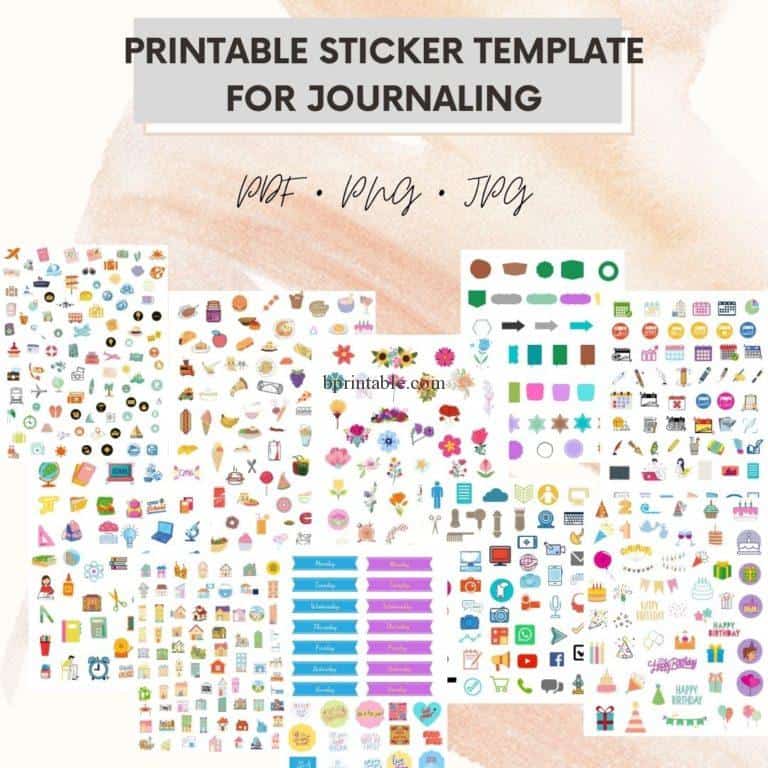Printable Sticker Combo 1 - Fun & Creative Designs