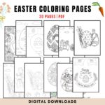 Stress Relief Easter Coloring Book - Relax & Unwind