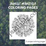 Jungle Mandala Coloring Pages | Creative Fun for All Ages