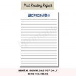 Book Review Journal Template | Printable Reading Log PDF