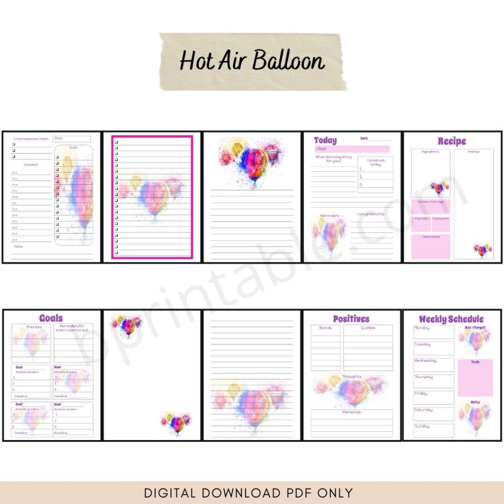 Weekly Goal Affirmation Planner - Boost Productivity