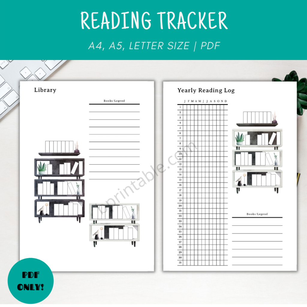 Reading Log Tracker - Printable Reading Journal for Kids