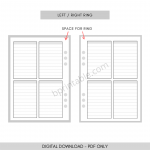 Essential Notebook, Blank Lined Notes Template | bprintable.com