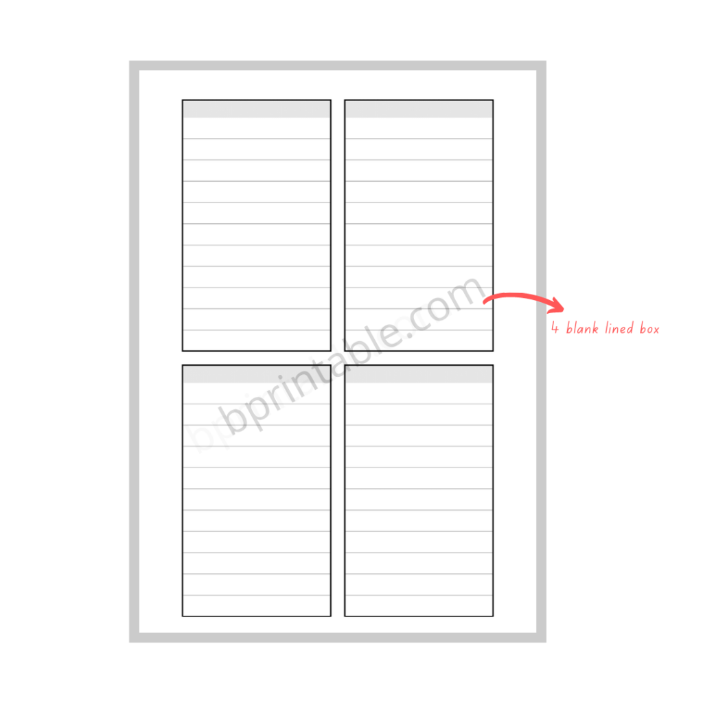 Essential Notebook Template - Blank Lined Notes