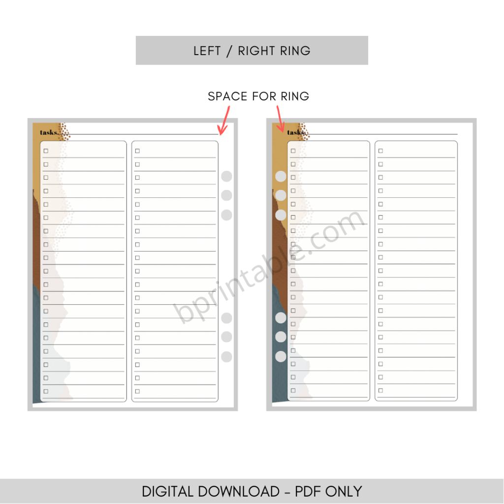 Task List & Checklist Printable | Organize Day Efficiently