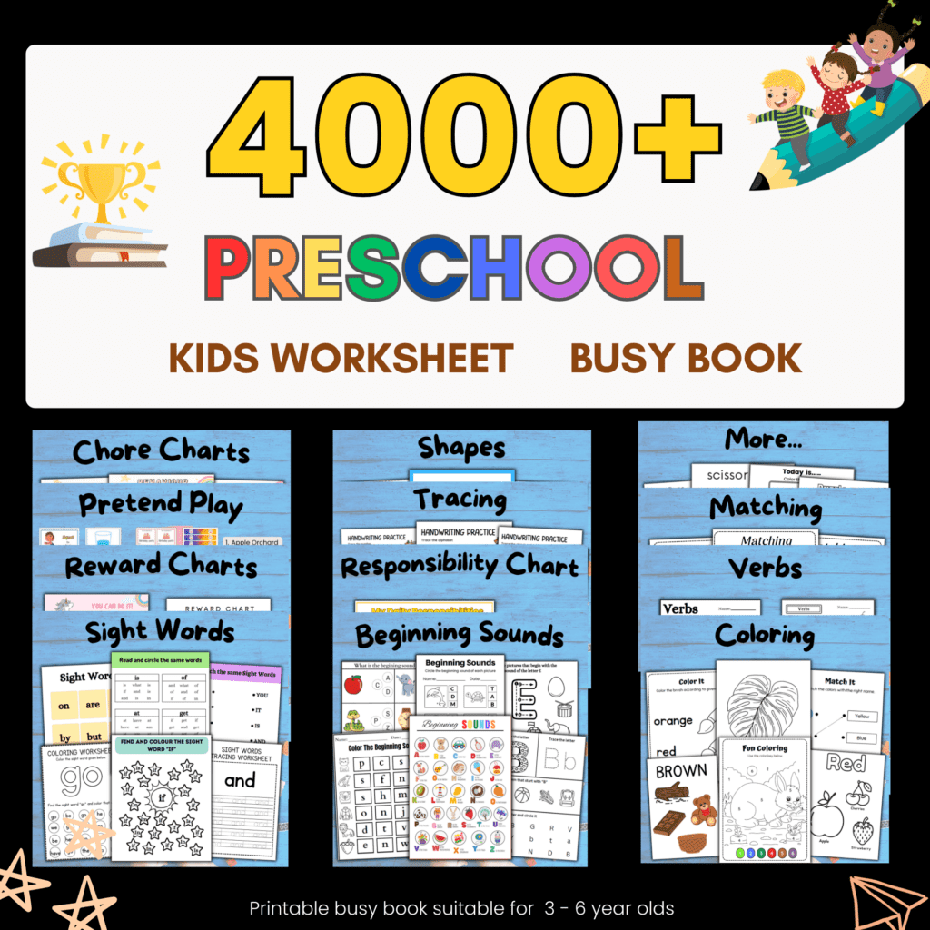 Kids Worksheet Bundles for Fun Learning Activities | Bprintable