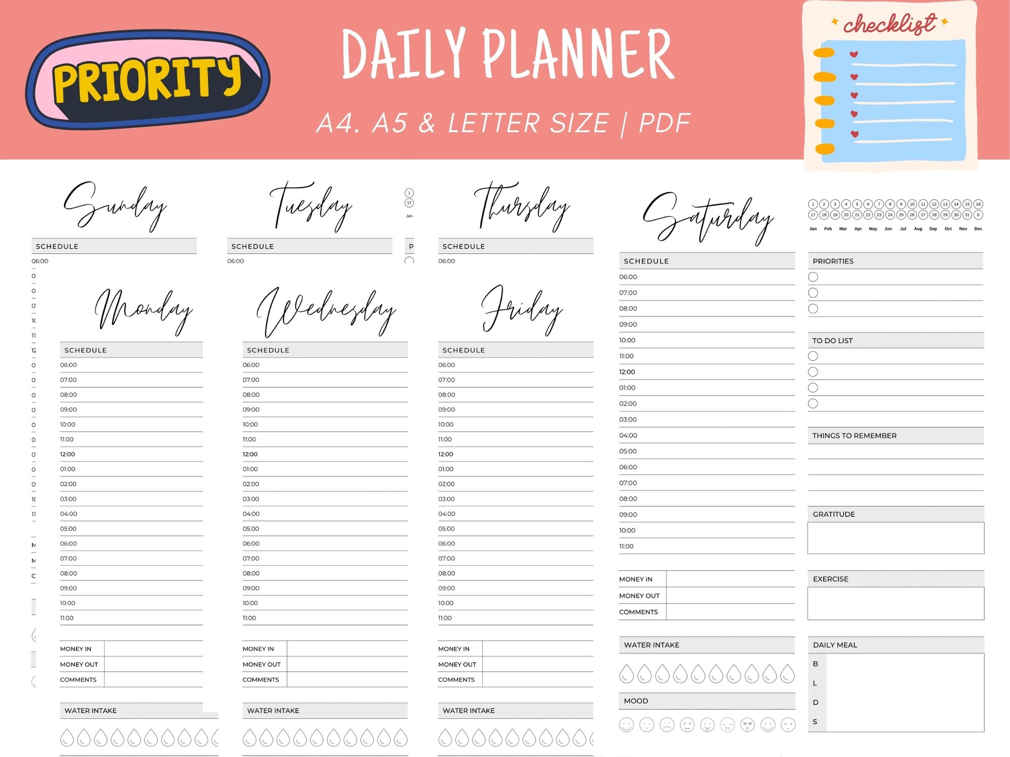 How to Use a Daily Planner Template for Beginners - bprintable.com